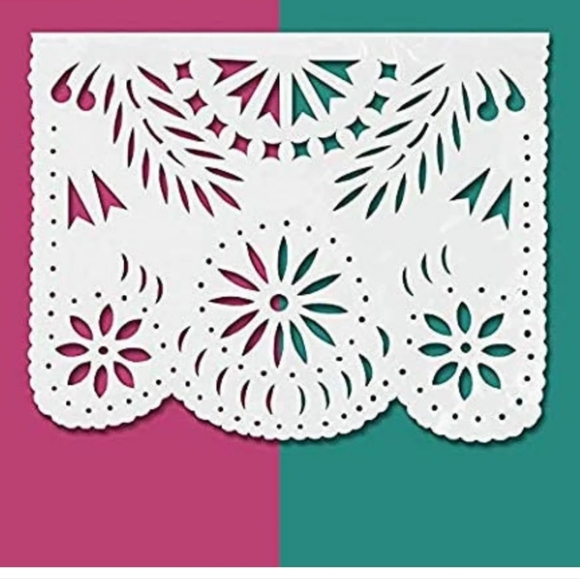 Other | White Lace Papel Picado Mexican Fiesta Banner | Poshmark